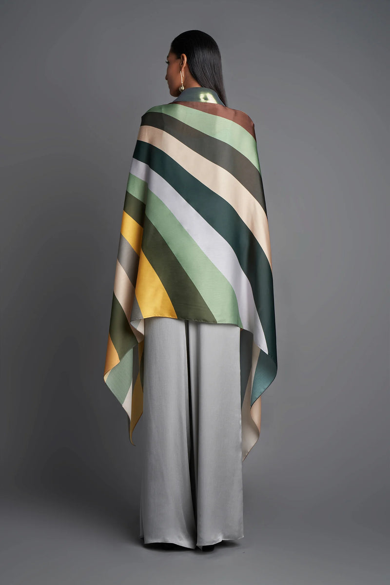 Metallic Draped Cape – House of Chic, New York