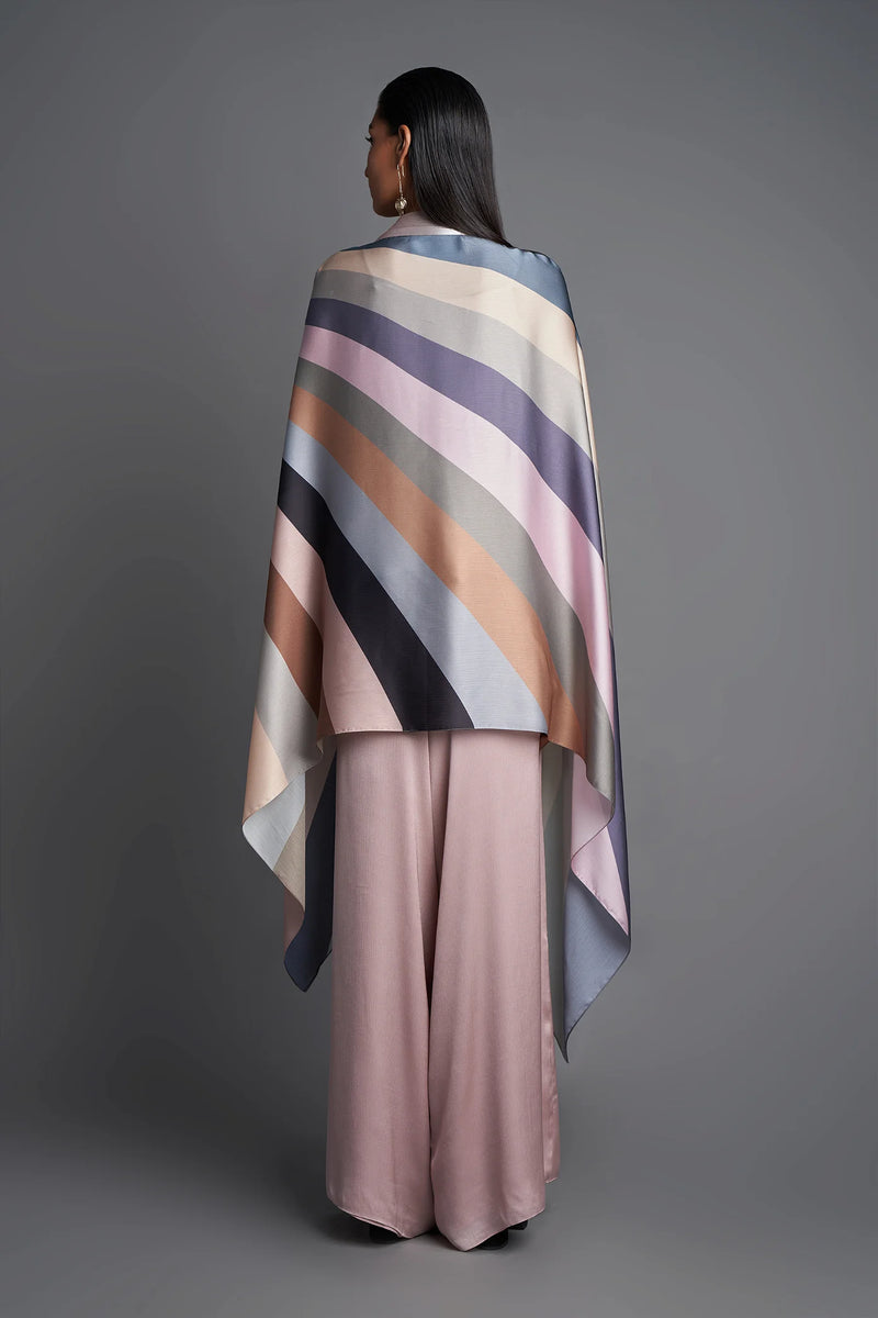 Metallic Draped Cape – House of Chic, New York